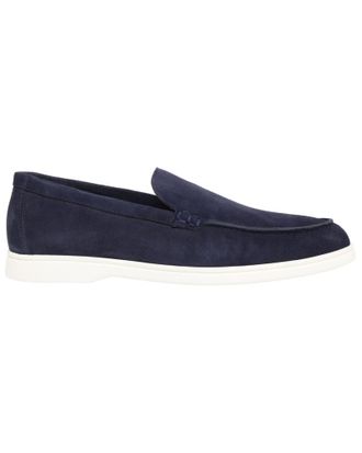 Schuhe & Handwerk Handgefertigte Veloursleder-Loafer mit Sneaker-Sohle in
