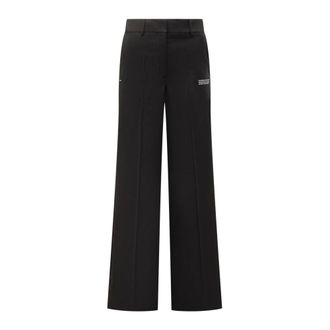 Off-white Femme, Pantalons, Noir, Taille: 42 FR Pantalon large