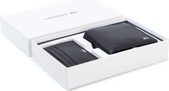 Lacoste Geldb&ouml;rse und Kartenetui Set Lacoste M Billfold Coin Box NH2505FG Schwarz