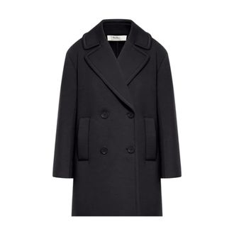 Max Mara Femme, Manteaux, Noir, Taille: 40 FR Gradi Peacoat