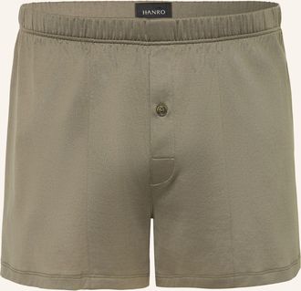 Hanro Boxershorts Cotton Sporty gruen