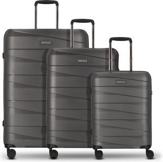 Redolz Hartschalen Koffer-Set 3-teilig | aus hochwertigem, leichtem Polypropylen Material | 4 Doppelrollen & TSA für Damen & Herren (Essentials 10)