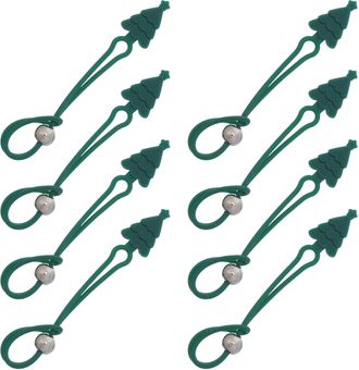 Angoily 8st&uuml;cke Silikon-ornamentaufh&auml;nger Wiederverwendbare Silikon-drahtaufh&auml;nger Silikonaufh&auml;nger f&uuml;r T&uuml;rschmuck Bastelarbeiten und Baumaufh&auml;nger Multifunkt