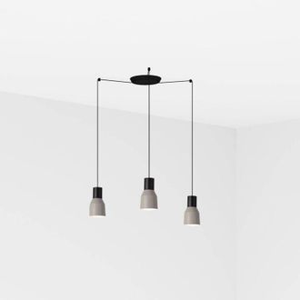 Faro Barcelona KOMBO Lampadaire gris &Oslash;120 3L 68591-3L