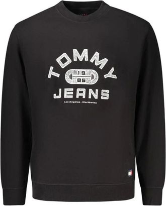 Tommy Hilfiger Homme, Sweatshirts et sweats &agrave; capuche, Noir, Taille: S SweaT-shirt ras du cou en coton