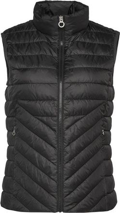 s.Oliver Outdoorjacke Outdoor-Weste Leichte Steppweste mit Stehkragen und Packfunktion