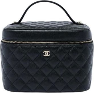 Chanel Sac Vanity Pre-owned - Femme - Pre-owned - Noir - Taille: ONE Size