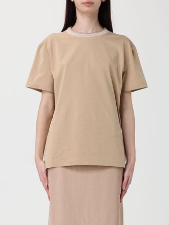 Fabiana Filippi T-Shirt FABIANA FILIPPI Femme couleur Beige