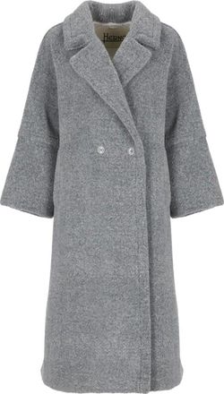 Herno Femme, Manteaux, Gris, Taille: 40 FR Manteau Teddy M&eacute;lange