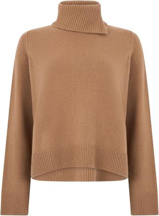 Vince Pullover mit hohem Kragen - - Knitwear - Damen - Braun - M