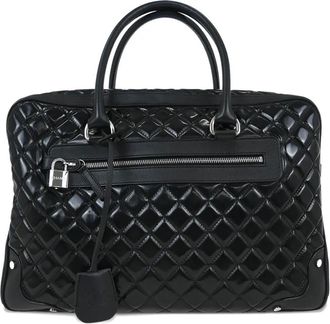 Chanel sac &agrave; main en cuir matelass&eacute; (2014-2015) - Noir