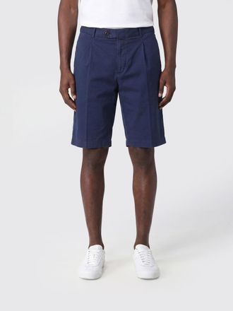 Pantaloni Torino Knielange Chino-Shorts aus Leinen-Baumwoll-Mischung