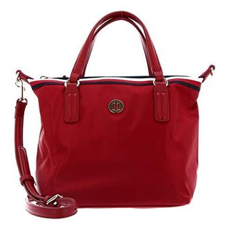 Tommy Hilfiger Sac fourre-tout pour femme Poppy Small Tote Corp, taille unique, Corp Arizona Rouge, One Size
