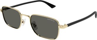Montblanc Montblanc Herren Mb0339s Sunglass Man Metal Sonnenbrille, bunt