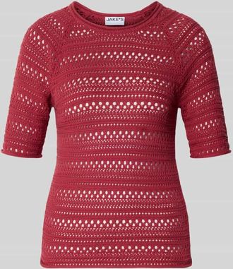 Jake*s Casual Strickshirt mit Rundhalsausschnitt