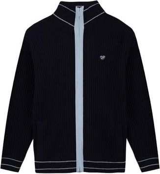 Maison Labiche Gilet col montant zipp&eacute; en laine