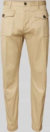 Dsquared2 Stoffhose mit Knopf- und Rei&szlig;verschluss