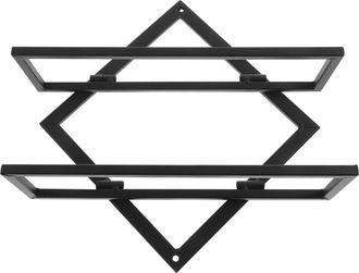 NUOBESTY Weinregal zur Wandmontage aus Metall Wandmontierter Weinhalter f&uuml;r Weinflaschen Stabiles Design f&uuml;r Zuhause B&uuml;ro und Bar