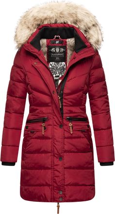 Navahoo Damen Winterjacke Paula - Extra Warm, Wasserabweisend & Mit Abnehmbarem Kunstfellkragen
