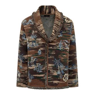 Alanui Tex-Hawaii Cardigan - - Knitwear - Herren - Braun - S