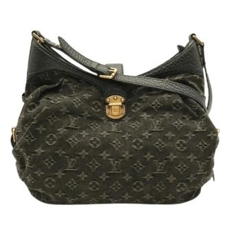 Louis Vuitton Pre-owned Vintage Denim Schultertasche - - Pre-owned - Damen - Schwarzk - ONE SIZE