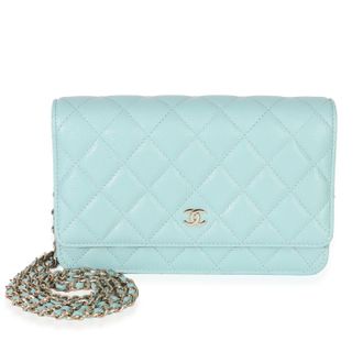 Chanel Quilted Caviar Classic Wallet On Chain