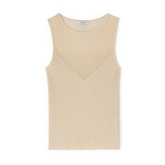 Motivi Pull fin c&ocirc;tel&eacute; avec d&eacute;collet&eacute; transparent - Femme - Tops - Blanc - Taille: 42 FR