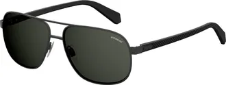 Polaroid Herren Pld 2059/S M9 003 60 Sonnenbrille, Schwarz (Matt Black/Gym Grey), EU