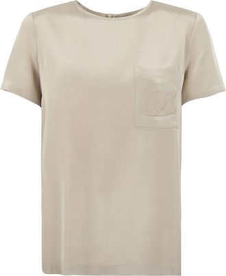 Max Mara Blusa Pagano - - Tops - Damen - Beige - M