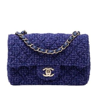 Chanel Pre-owned Tweed Crossbody Bag - - Pre-owned - Damen - Blau - ONE SIZE