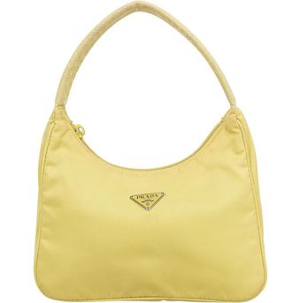 Prada Crossbody Bags - Prada Green Nylon Triangle Vintage Re-Edition Hand - Gr. unisize - in Gr&uuml;n - f&uuml;r Damen