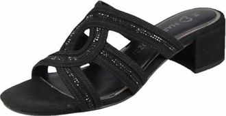Marco Tozzi Femme-Semelle Douce Feel Me-Doublure intérieure douce-Végétalien-2-27208-42 Mules, Noir, 39 EU
