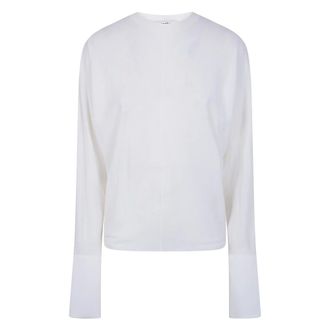 Darkpark Darkpark, Femme, Tops, Blanc, Taille: 38 FR Paris Shirt Cuff Long Sleeve Crewneck Top