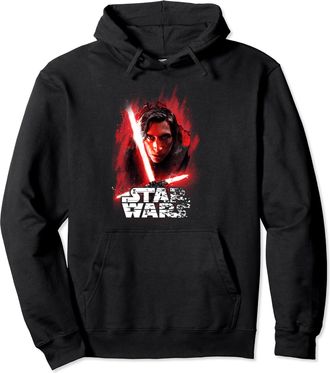 Star Wars The Last Jedi Kylo Ren Shattered Portrait Pullover Hoodie