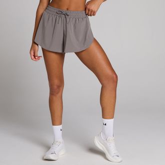 MyProtein Short tiss&eacute; fluide MP femme - Truffe fonc&eacute; - XS