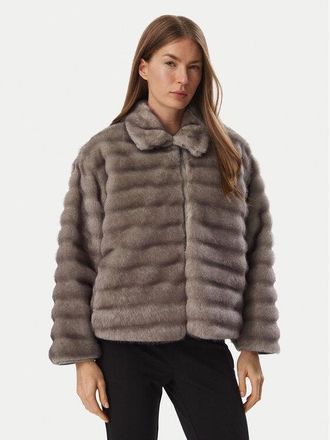 Marella Pelzmantel Emme by Marella Agio 2625456031 Grau Regular Fit