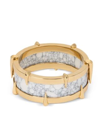 Roberto Cavalli bracelet à effet marbré - Or