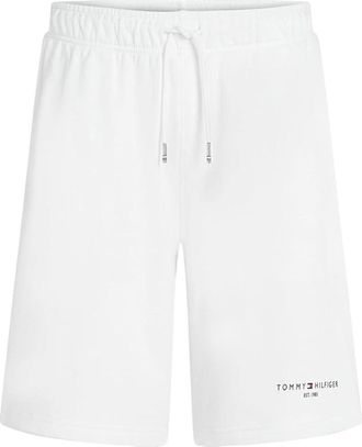 Tommy Hilfiger Homme, Shorts, Blanc, Taille: XL Logo Sweat Shorts