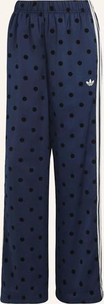 adidas Originals Adidas Originals Track Pants Satin Polka Dots Wide Leg blau
