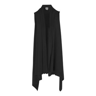 SA SU PHI Langer Cardigan aus Kaschmir und Seide - - Knitwear - Damen - Schwarzk - XL