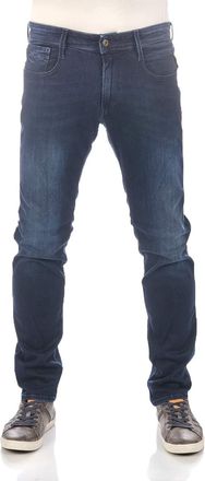 Replay Herren Jeans Anbass Slim-Fit mit Power Stretch, Dark Blue 007-1 (Blau), 28W / 34L