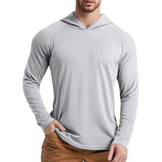 Generic T-shirt pour homme pour la vie quotidienne, la course, le fitness et la randonn&eacute;e, coupe ajust&eacute;e, pull, t-shirt &agrave; manches longues, &eacute;vacuant lhumidit&eacute; 