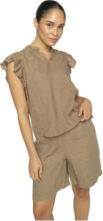 Mos Mosh MOS Mosh, Femme, Blouses et Chemises, Brun, Taille: 38 FR Blouses