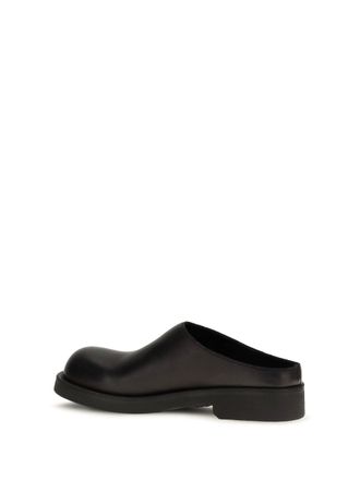 Maison Margiela Womens Mules Biker Black Calfskin Sandal