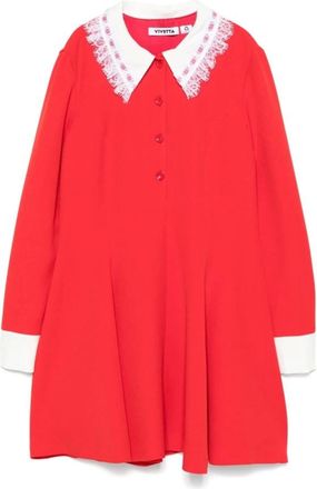 Vivetta Vivetta, Femme, Robes, Rouge, Taille: 38 FR Shirt Robes