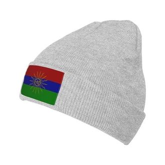 Generic Bonnet dhiver Tricoté Maquette du Drapeau De Pampanga Universelle Bonnets en Tricot Coupe-Vent Beanie Tricoté pour Ski Cyclisme Sports