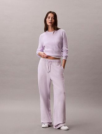 Calvin Klein Pantalon de jogging en tissu &eacute;ponge de coton avec monogramme