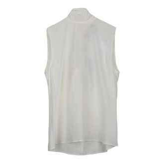 Max Mara Femme, Tops, Blanc, Taille: 34 FR Haut en soie avec style unique