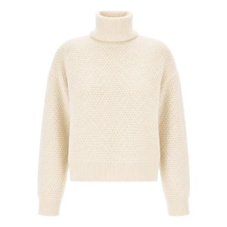Max Mara Femme, Pulls, Beige, Taille: 40 FR Pull &agrave; col roul&eacute;