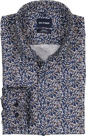 Olymp Herren Hemden blau Jersey
